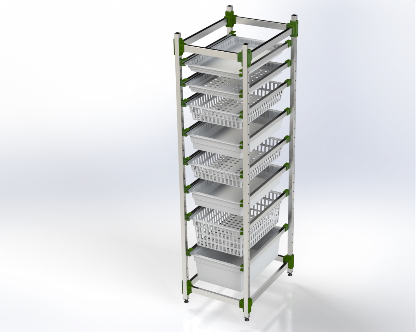 U Type, ISO Modular Open Rack – SEBA Gmbh